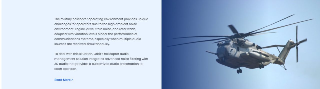 Helicopter Communication | Orbit Communication Systems